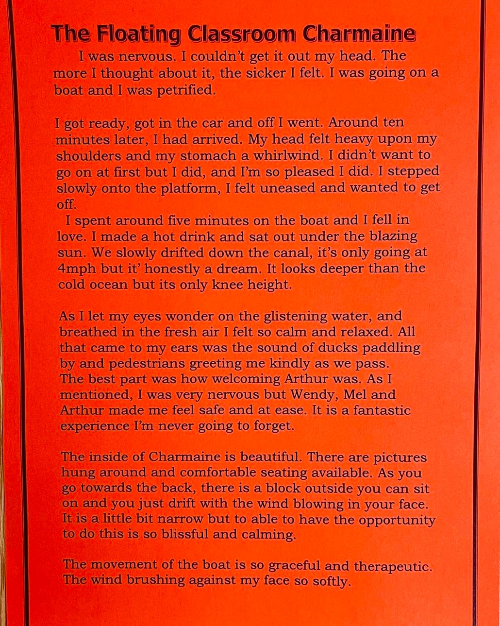 Great work! – Care Afloat